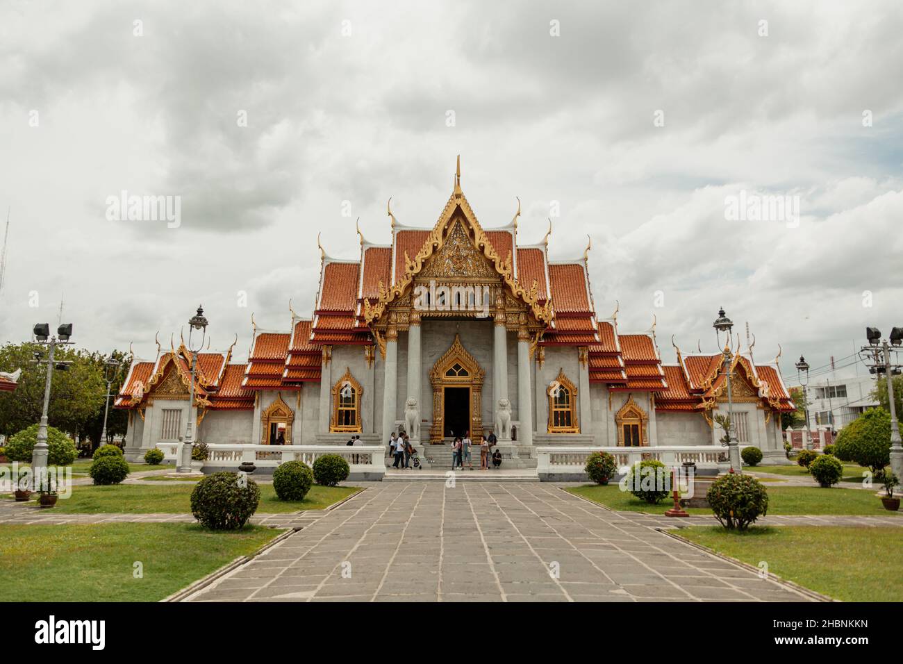 Wat benchamabophit temple also known as the marble temple, Bangkok ...