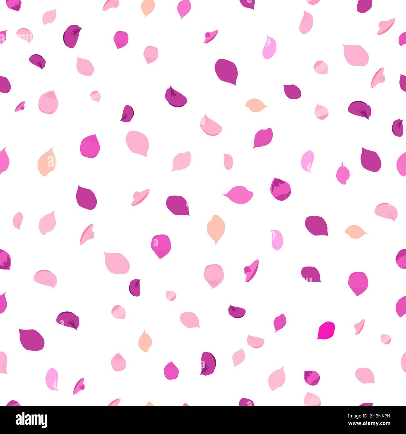 Pink flower petals. Seamless background. Vector illustration Stock ...