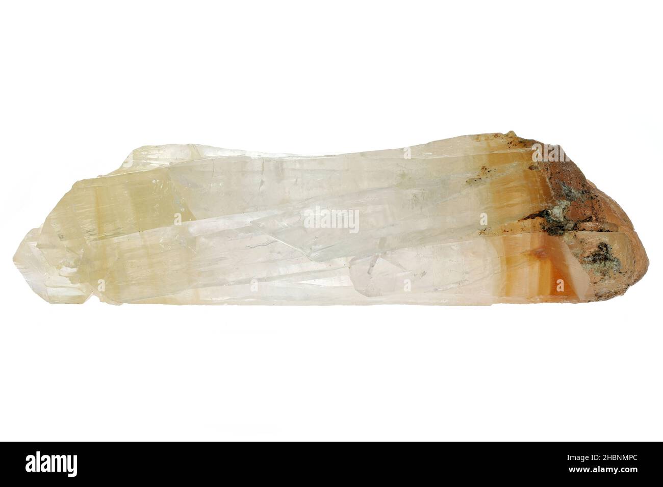 calcite from Zafarraya, Spain isolated on white background Stock Photo ...