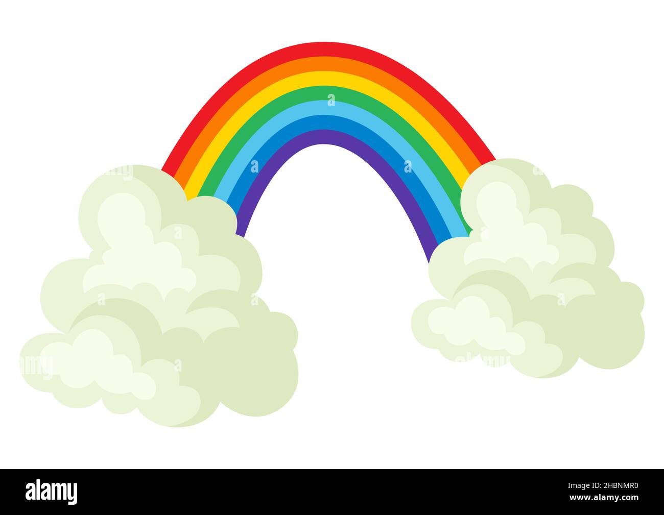 Rainbow in sky Cut Out Stock Images & Pictures - Alamy