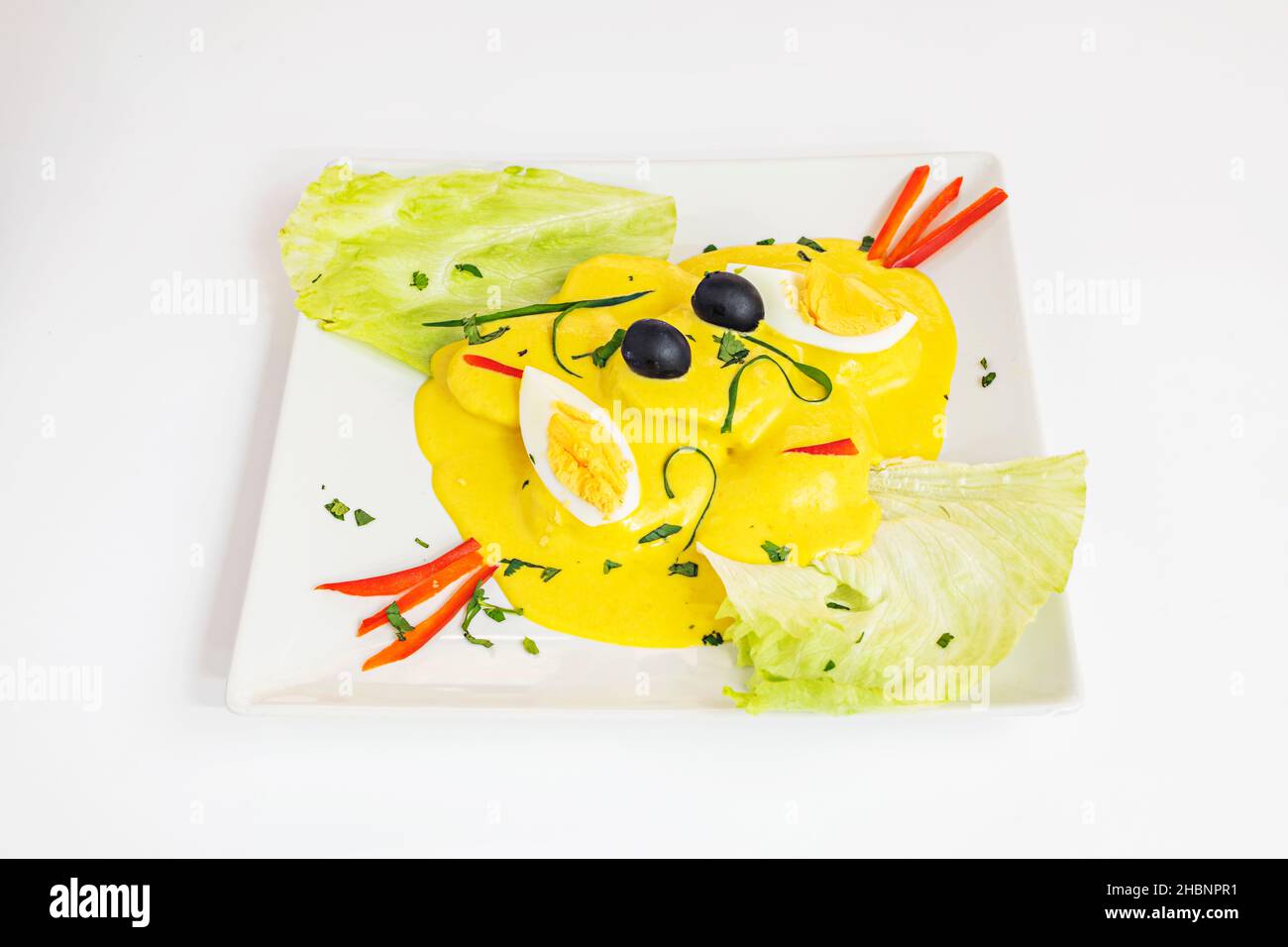 The huancaína potato is a typical starter of Peruvian gastronomy that ...