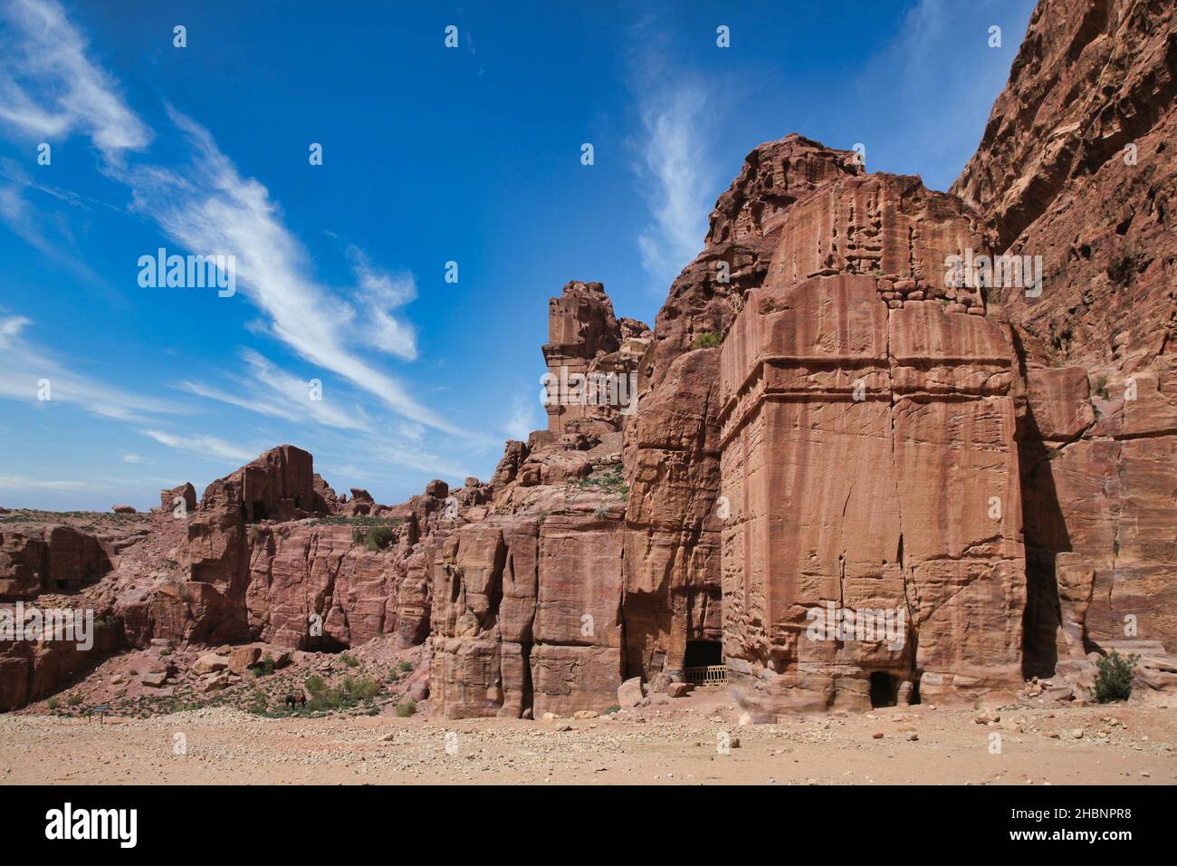 The impressive ruins of Petra, the stone-carved city in Jordan Stock ...
