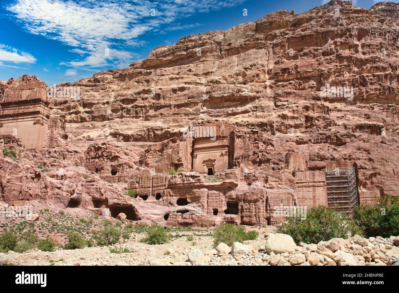 Petra, the magnificent Ancient City half hidden in the windswept ...