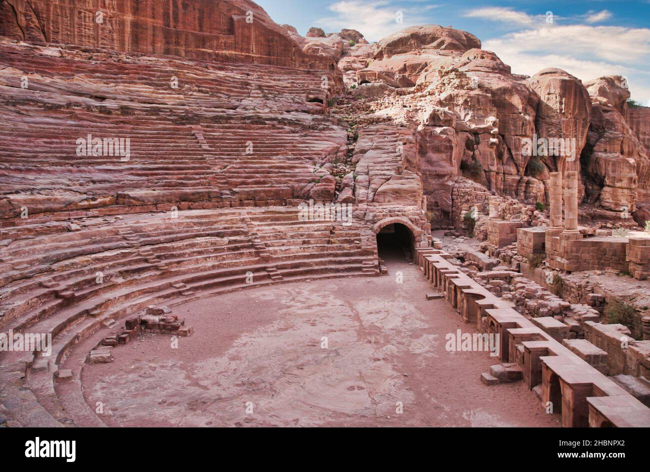 Petra, the magnificent Ancient City half hidden in the windswept ...