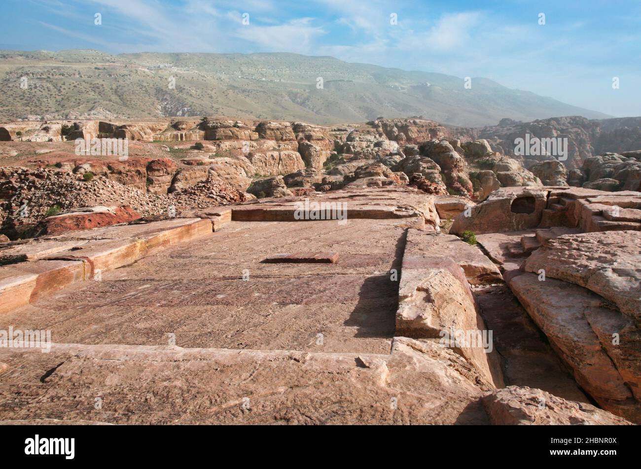 The impressive ruins of Petra, the stone-carved city in Jordan Stock ...