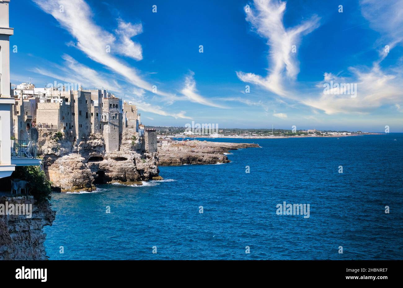 Polignano a mare, Apulia city on mediterranean sea, Italy, Beautiful ...