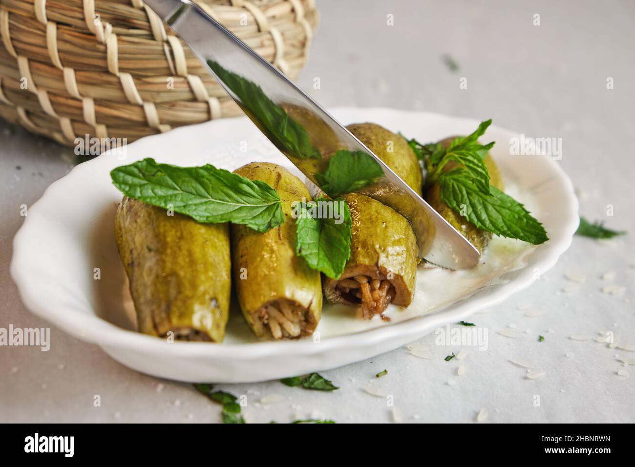 traditional arab food. Zucchini Stock Photo - Alamy