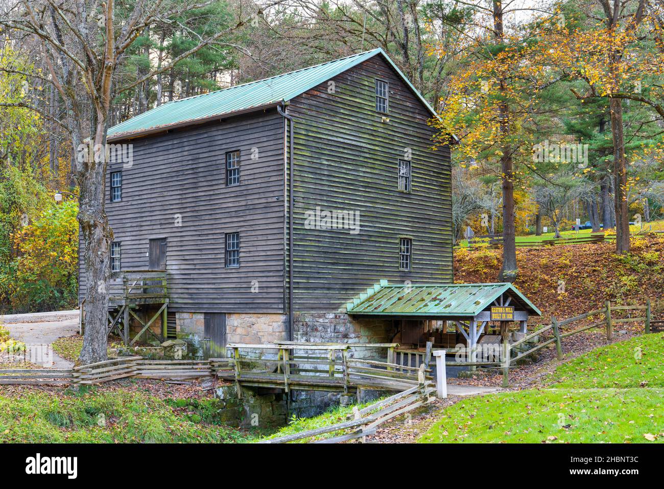The 19th century Gaston’s Mill in the Pioneer Village at Beaver Creek ...