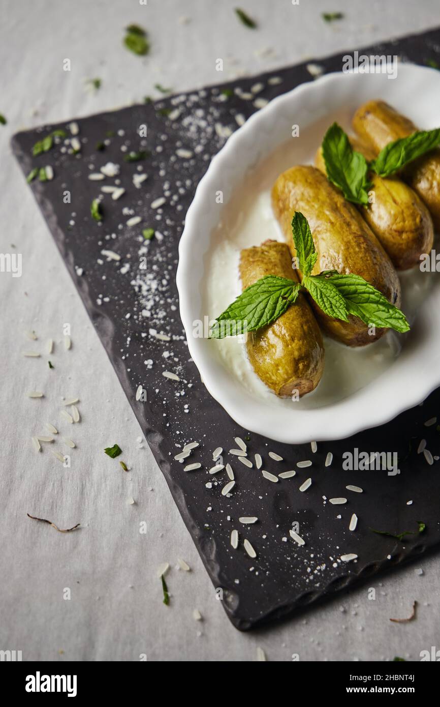 traditional arab food. Zucchini Stock Photo - Alamy