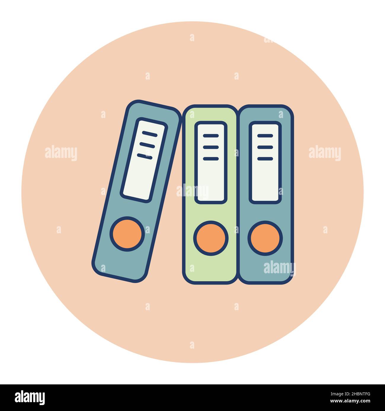 File Folder outline flat icon. Workspace sign. Graph symbol for your ...