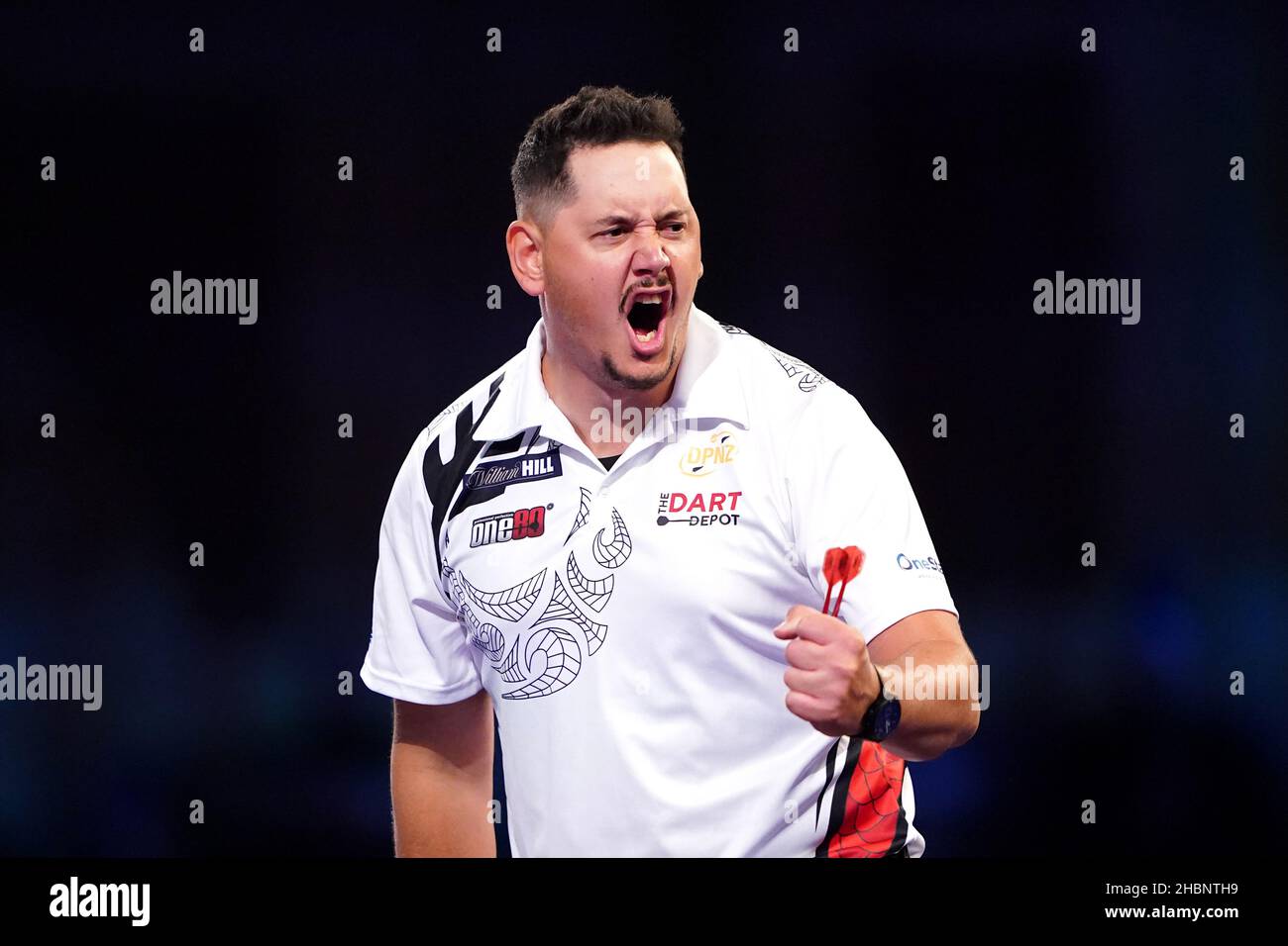 Ben Robb during his match against Rusty-Jake Rodriguez on day six of ...