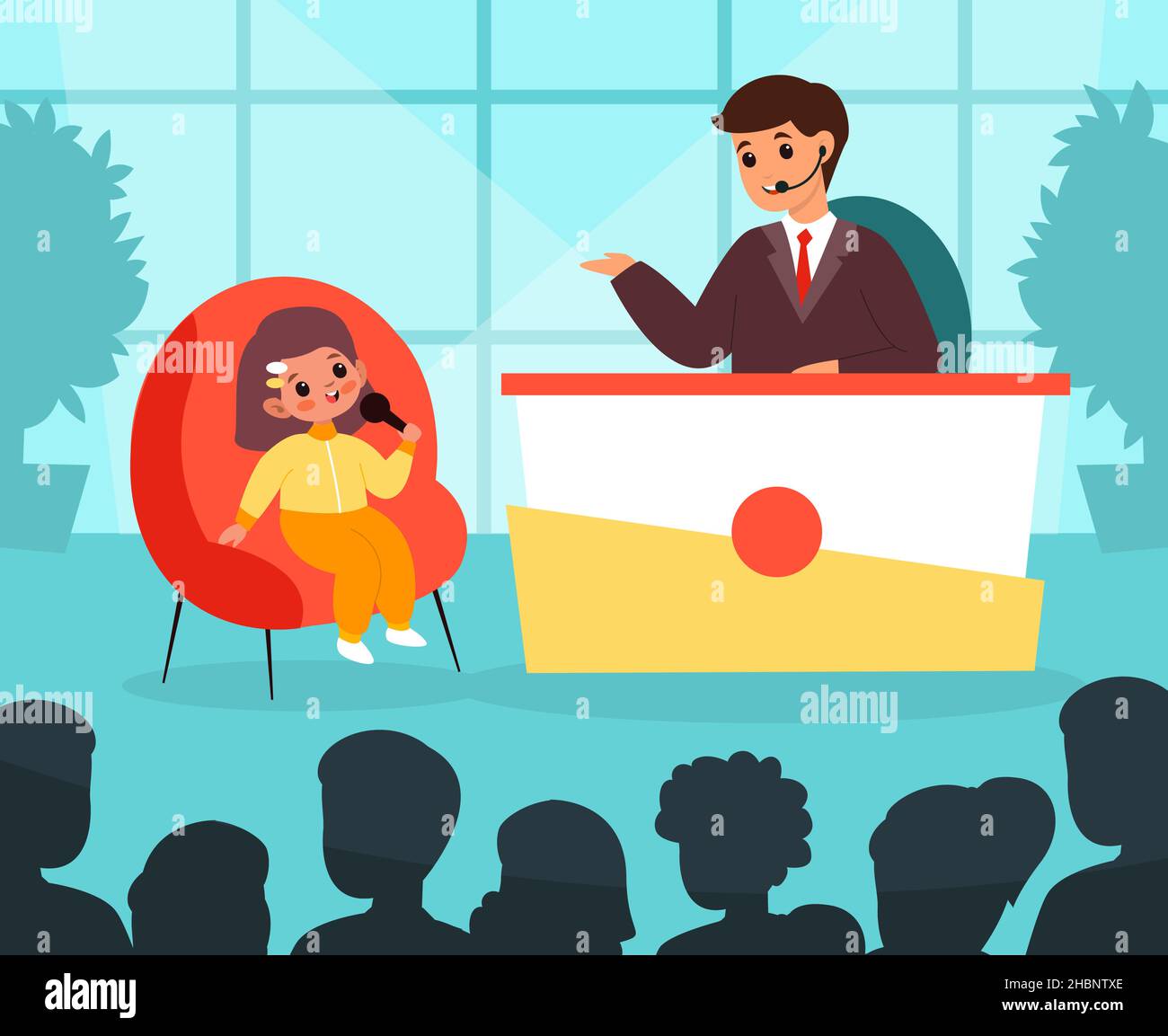 TV talking show. Television entertainment programs. Interview with ...