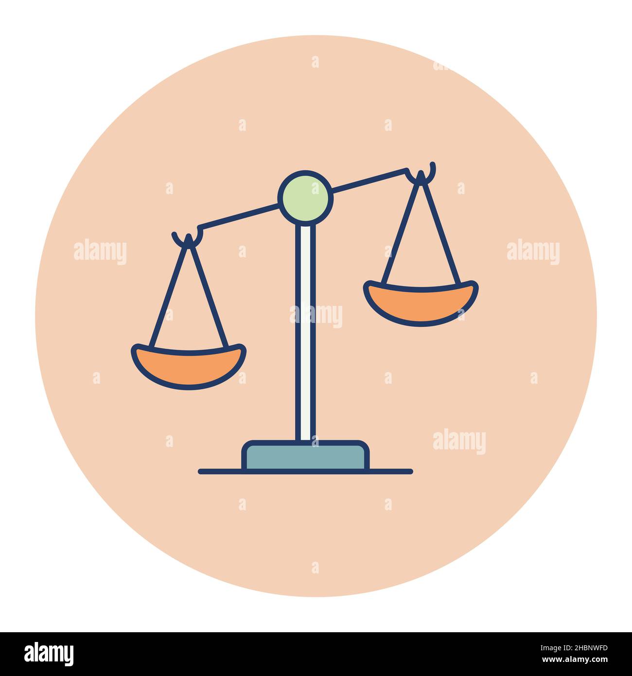 Law scale vector flat icon, justice outline icon. Graph symbol for your ...