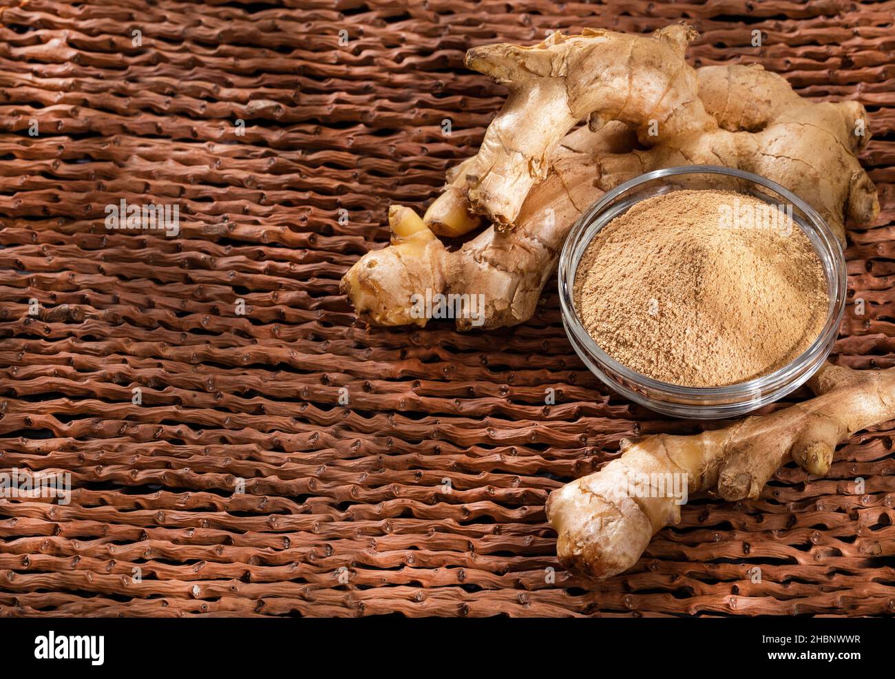 Zingiber officinale - Organic powdered ginger root Stock Photo - Alamy