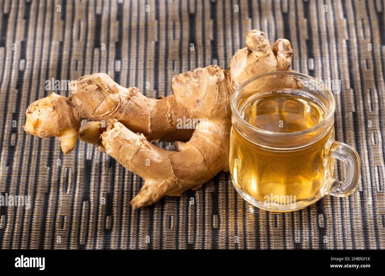 Organic ginger root tea - Zingiber officinale Stock Photo - Alamy
