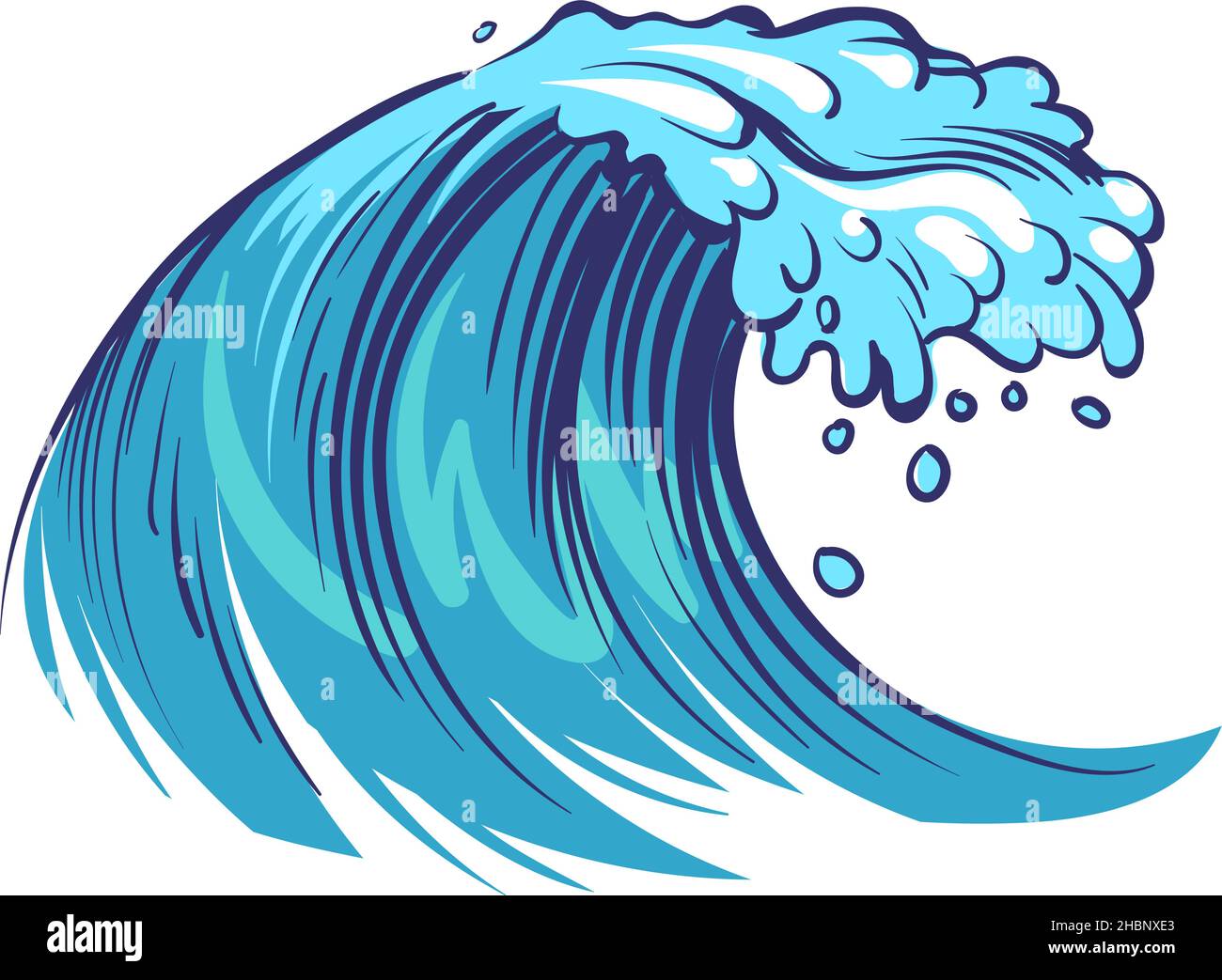 Crashing Waves Clipart