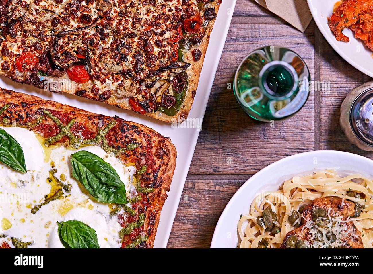 Large Pizza Overlay Stock Photo - Alamy