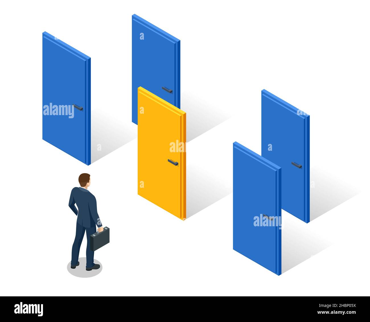 Walking path decision Stock Vector Images - Alamy