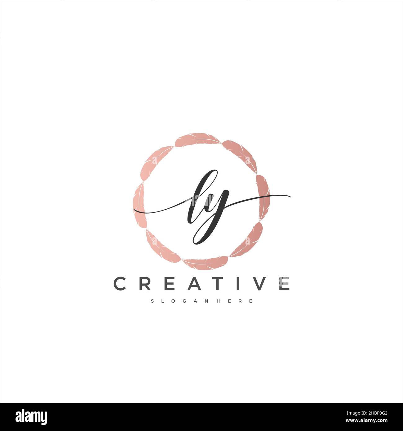 LY Initial handwriting minimalist geometric logo template vector art ... LY Initial handwriting minimalist geometric logo template vector art ...