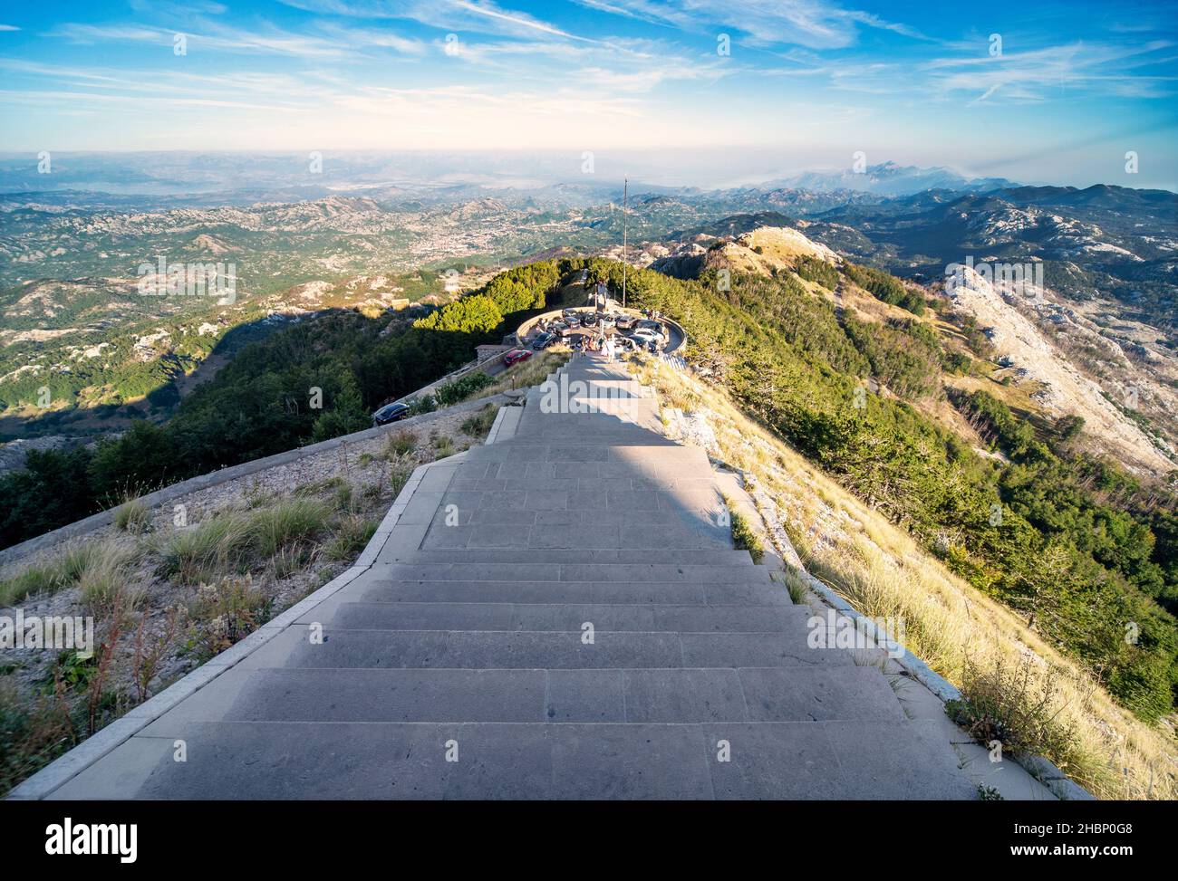 Visitors to njegos mausoleum mount lovcen hi-res stock photography and ...
