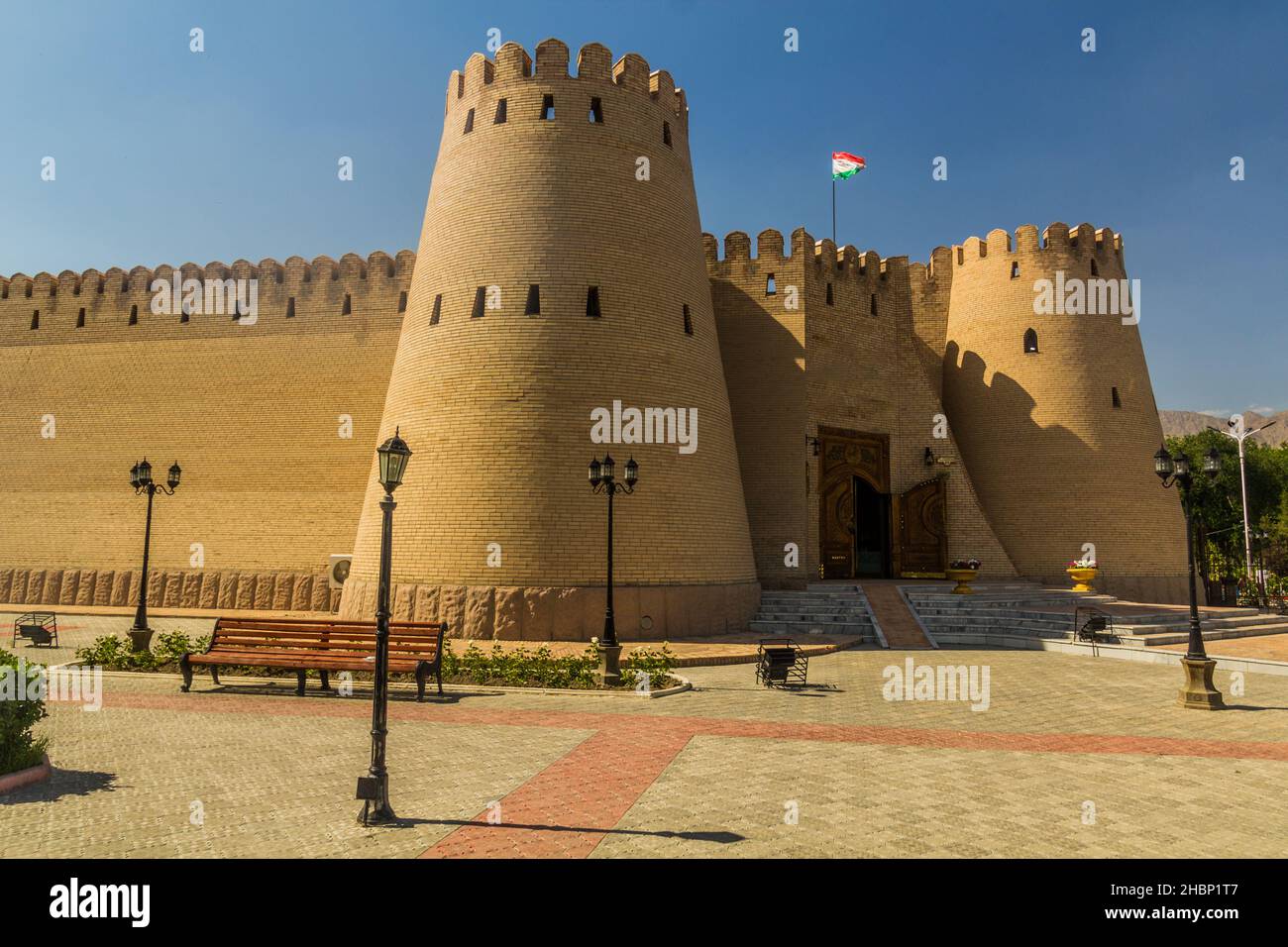 Citadel walls in Khujand, Tajikistan Stock Photo - Alamy