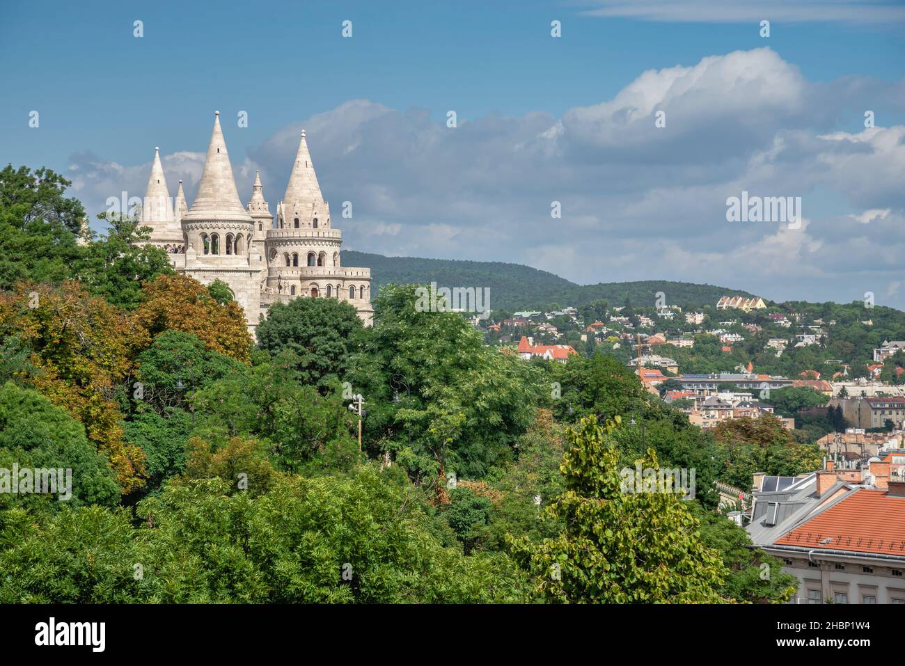 Architecture of the upper town Buda in Budapest, Hungary Stock Photo ...