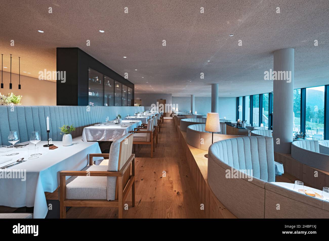 Forestis Dolomites, an Italian luxury hotel Stock Photo - Alamy