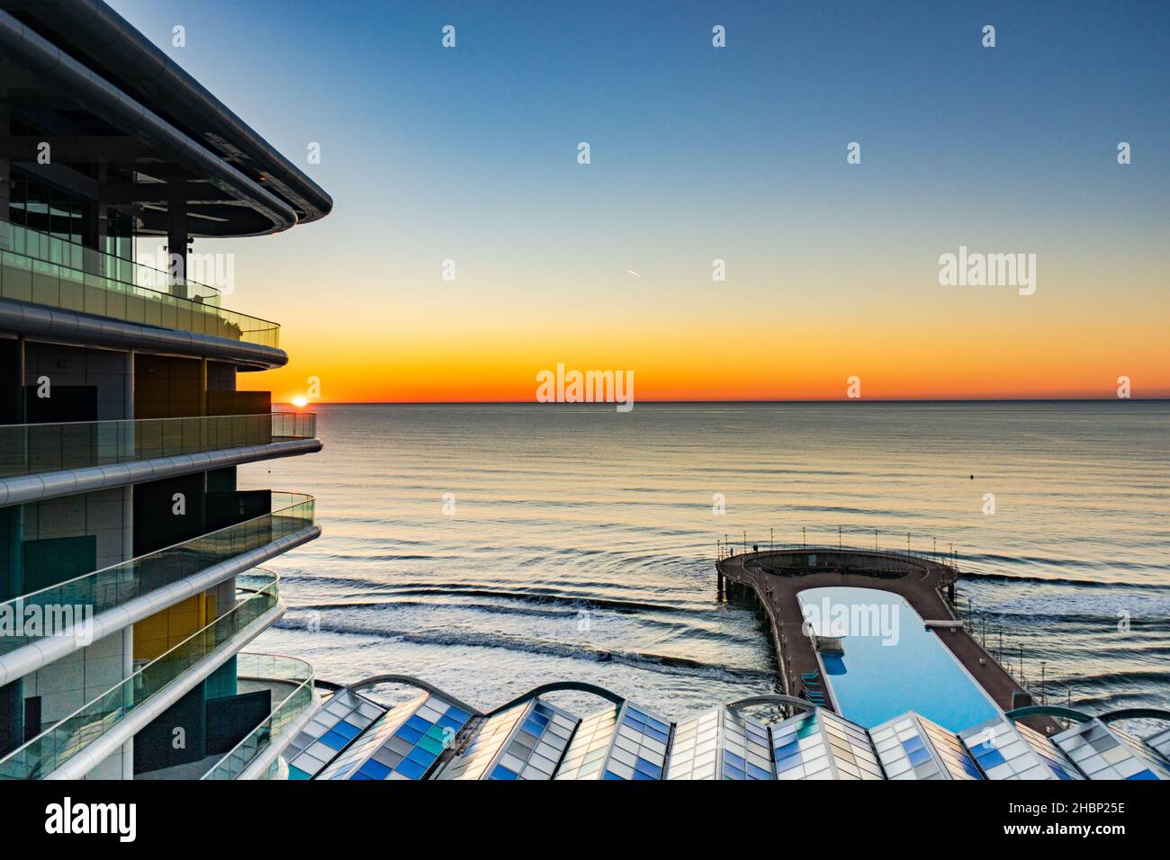 Sunset on georgian Black sea shore Stock Photo - Alamy