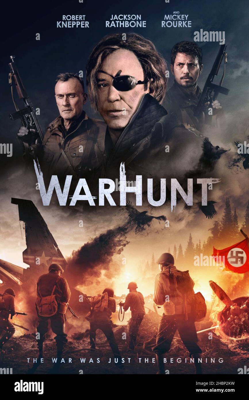 WARHUNT, poster, from left: Robert Knepper, Mickey Rourke, Jackson ...
