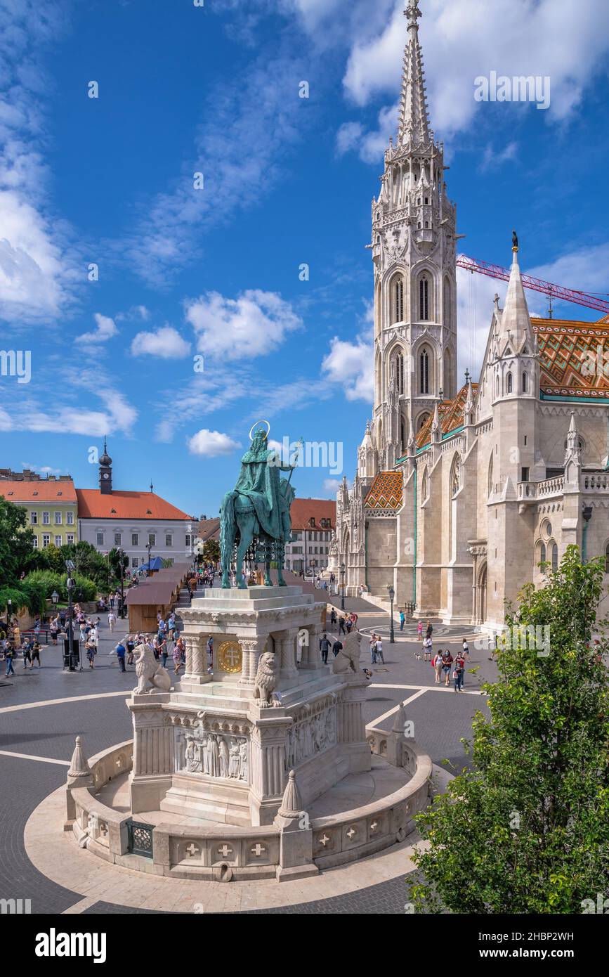 Holy Trinity square in Budapest, Hungary Stock Photo - Alamy