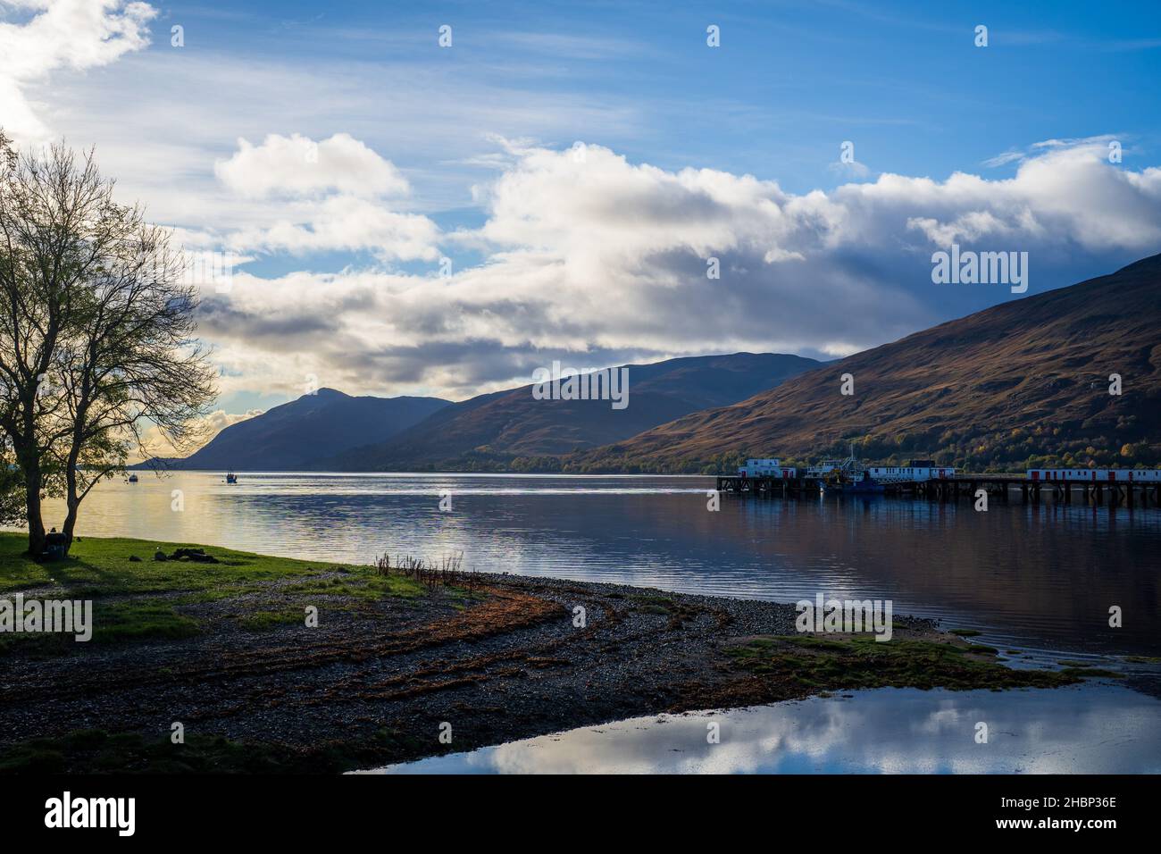 Corpach and Ben Nevis, Fort William, Highland, Scotland, UK Stock Photo ...