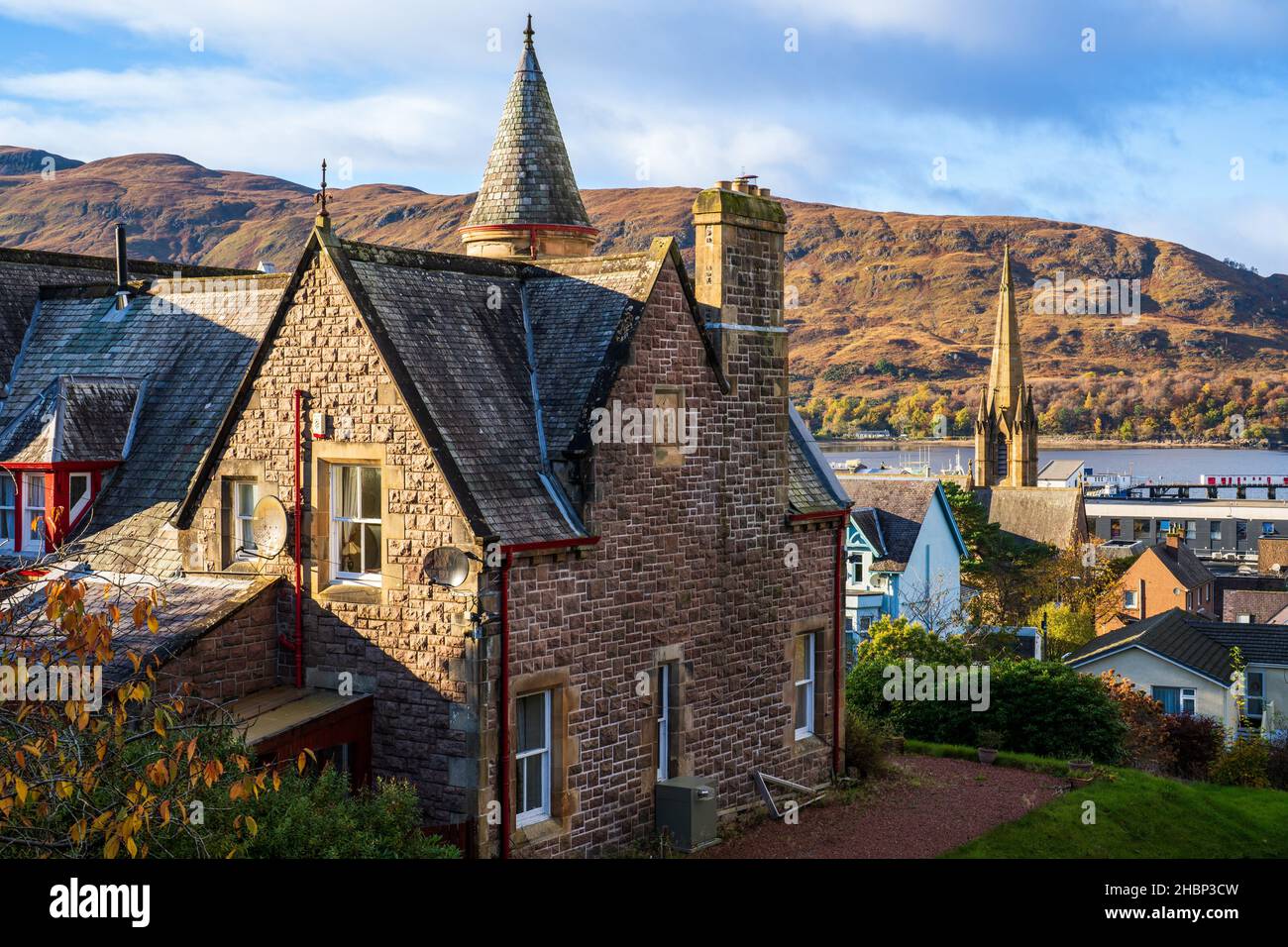 Corpach and Ben Nevis, Fort William, Highland, Scotland, UK Stock Photo ...