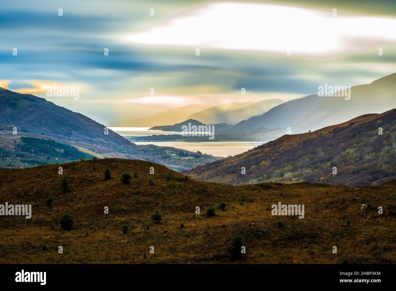 Corpach and Ben Nevis, Fort William, Highland, Scotland, UK Stock Photo ...