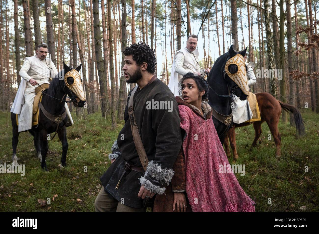 THE WHEEL OF TIME, foreground, from left: Marcus Rutherford, Madeleine ...