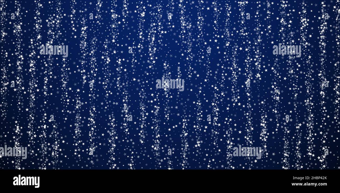 Amazing falling stars Christmas background. Subtle flying snow flakes ...