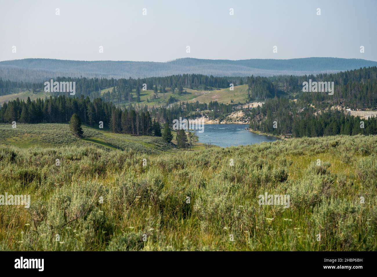 Wide Spot In The Yellowstone River From The Howard Eaton Trail on a ...