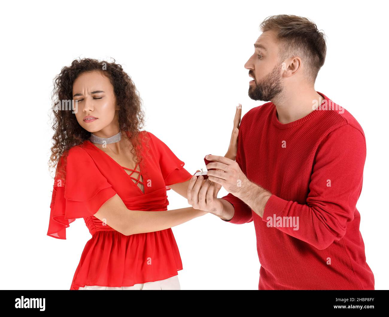 African american woman and boyfriend Cut Out Stock Images & Pictures ...