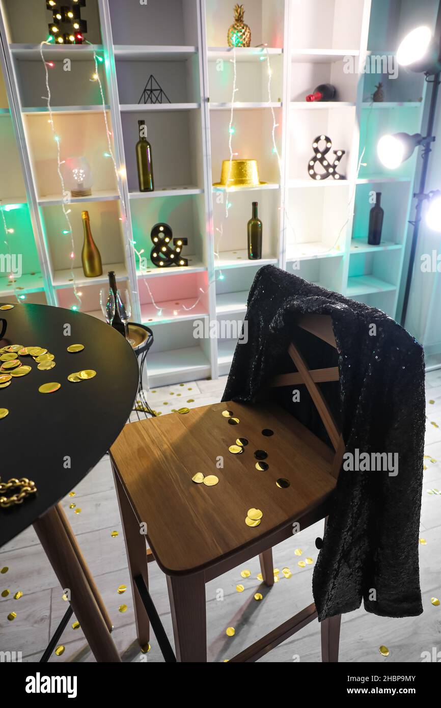 Interior of messy night club after party Stock Photo - Alamy