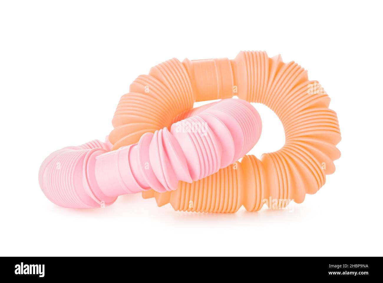 Pop Tubes on white background Stock Photo - Alamy