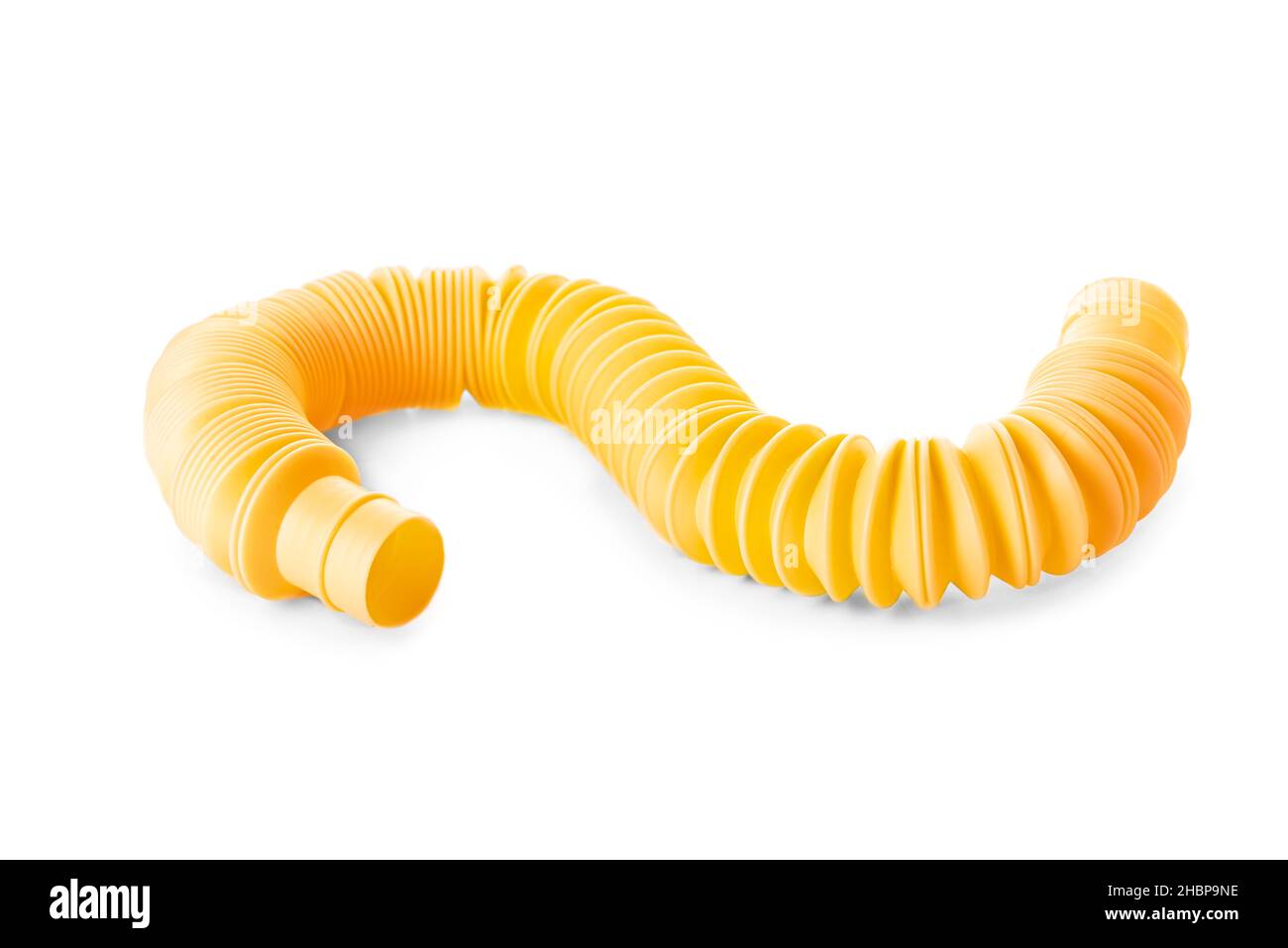 Orange Pop Tube on white background Stock Photo - Alamy