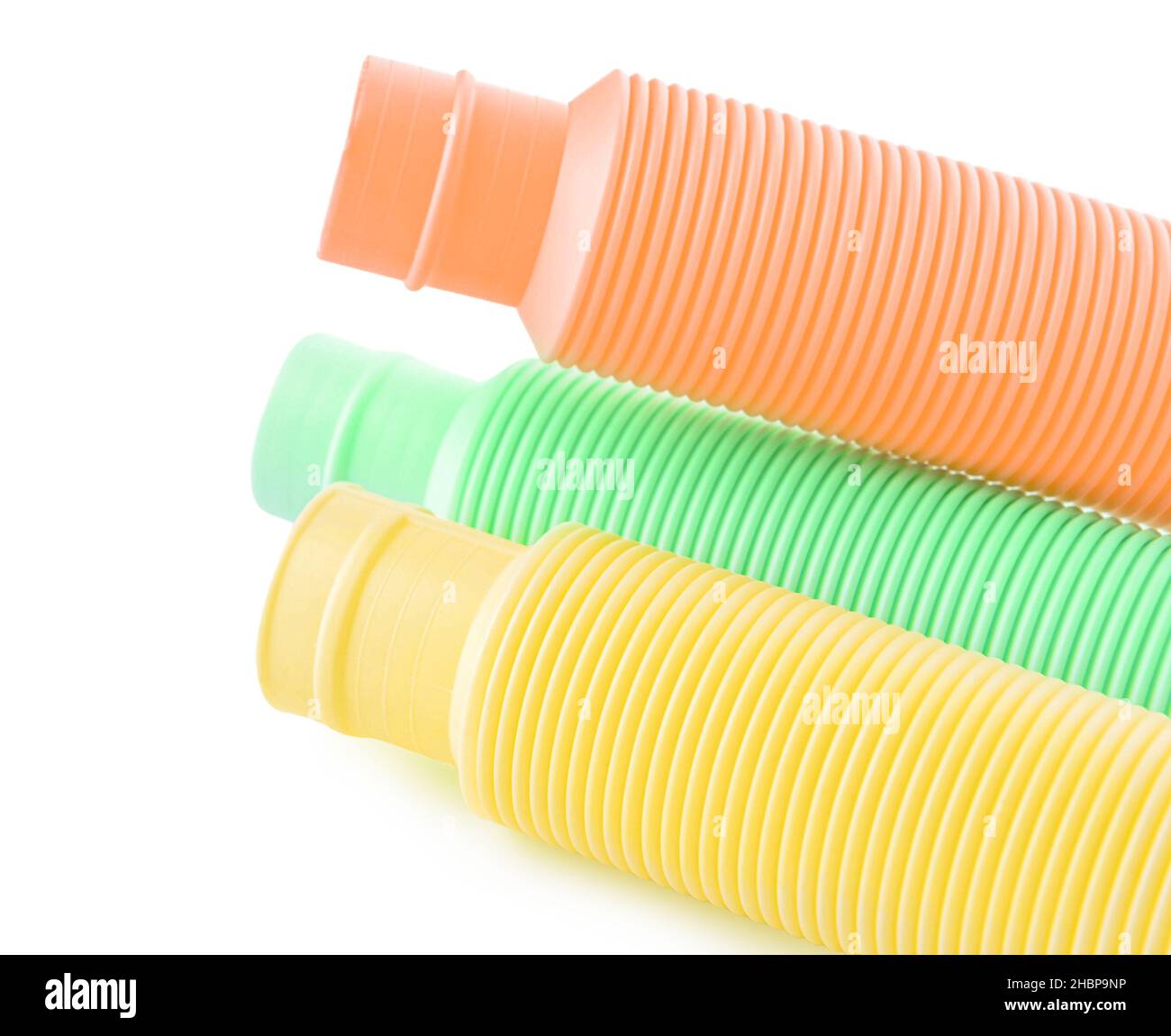 Different Pop Tubes on white background, closeup Stock Photo - Alamy