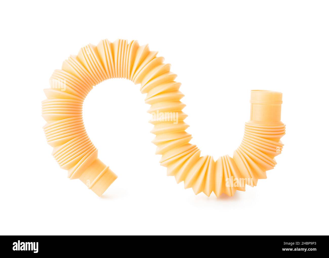 Orange Pop Tube on white background Stock Photo - Alamy