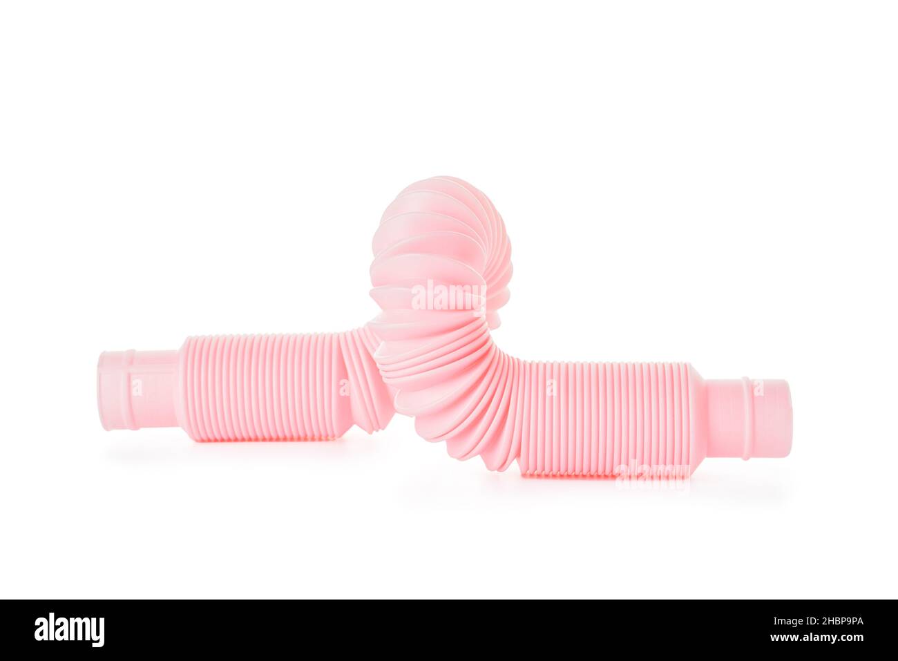 Pink Pop Tube on white background Stock Photo - Alamy