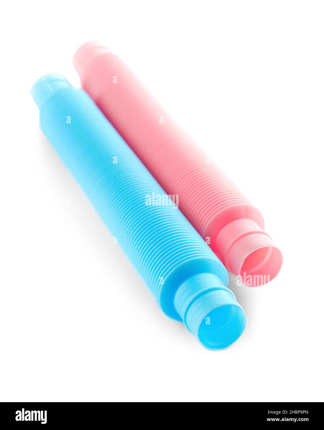 Different Pop Tubes on white background Stock Photo - Alamy