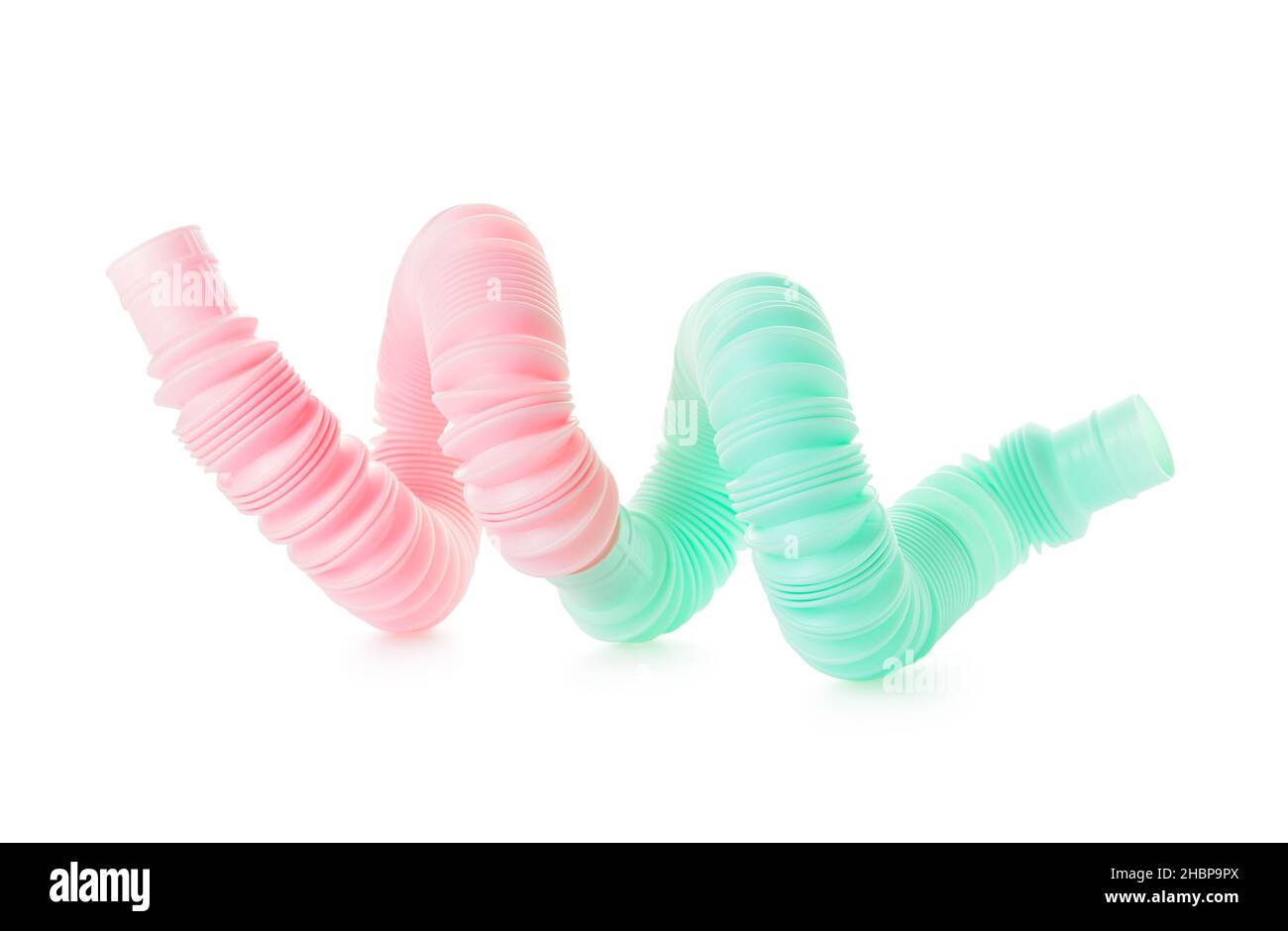 Different Pop Tubes on white background Stock Photo - Alamy