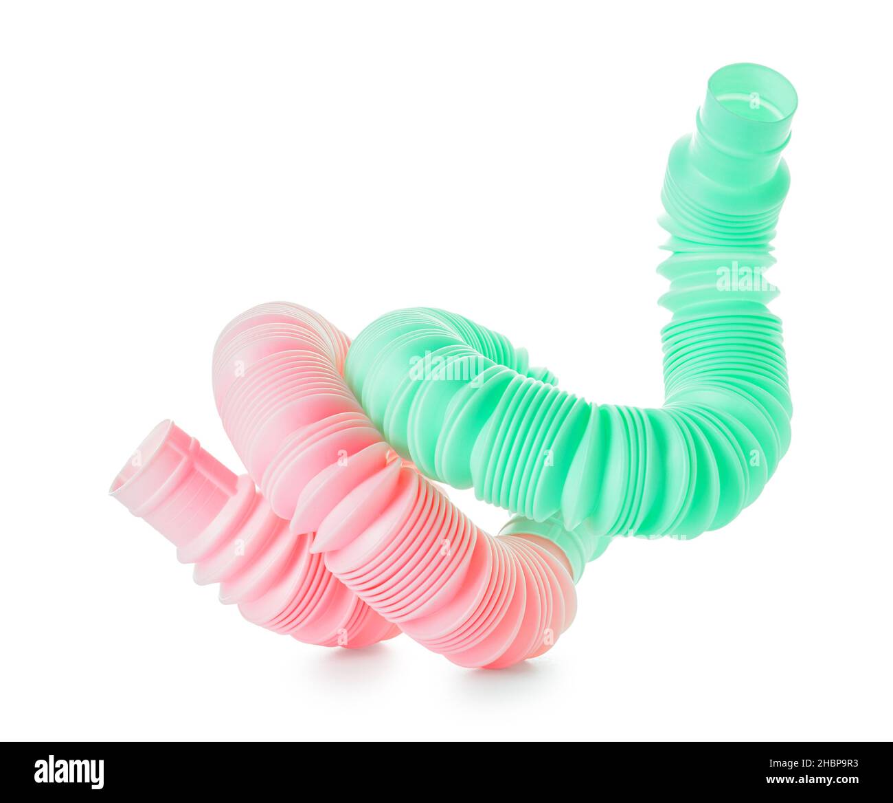 Different Pop Tubes on white background Stock Photo - Alamy