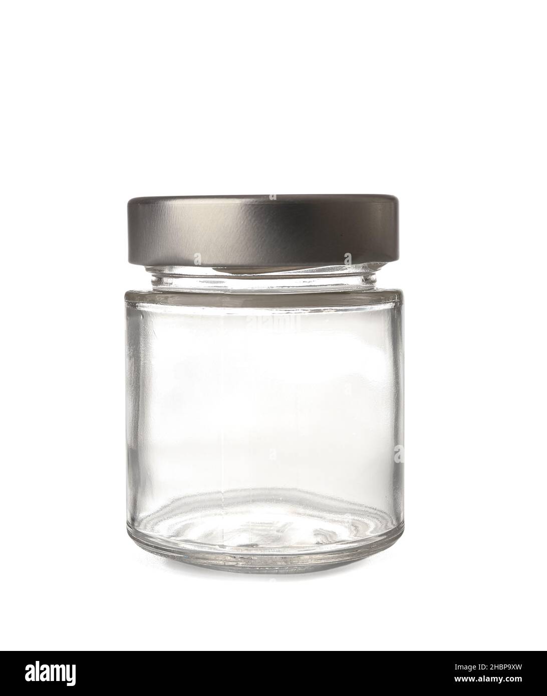 Glass jar isolated on white background Stock Photo - Alamy