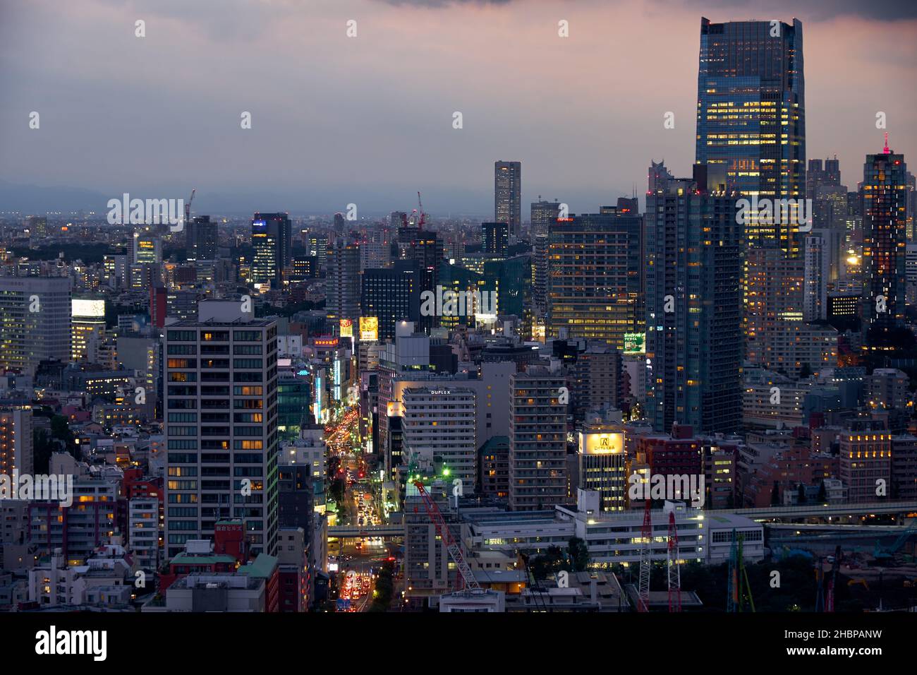 Tokyo, Japan - October 23, 2019: The skyscrapers of ARK Hills as seen ...