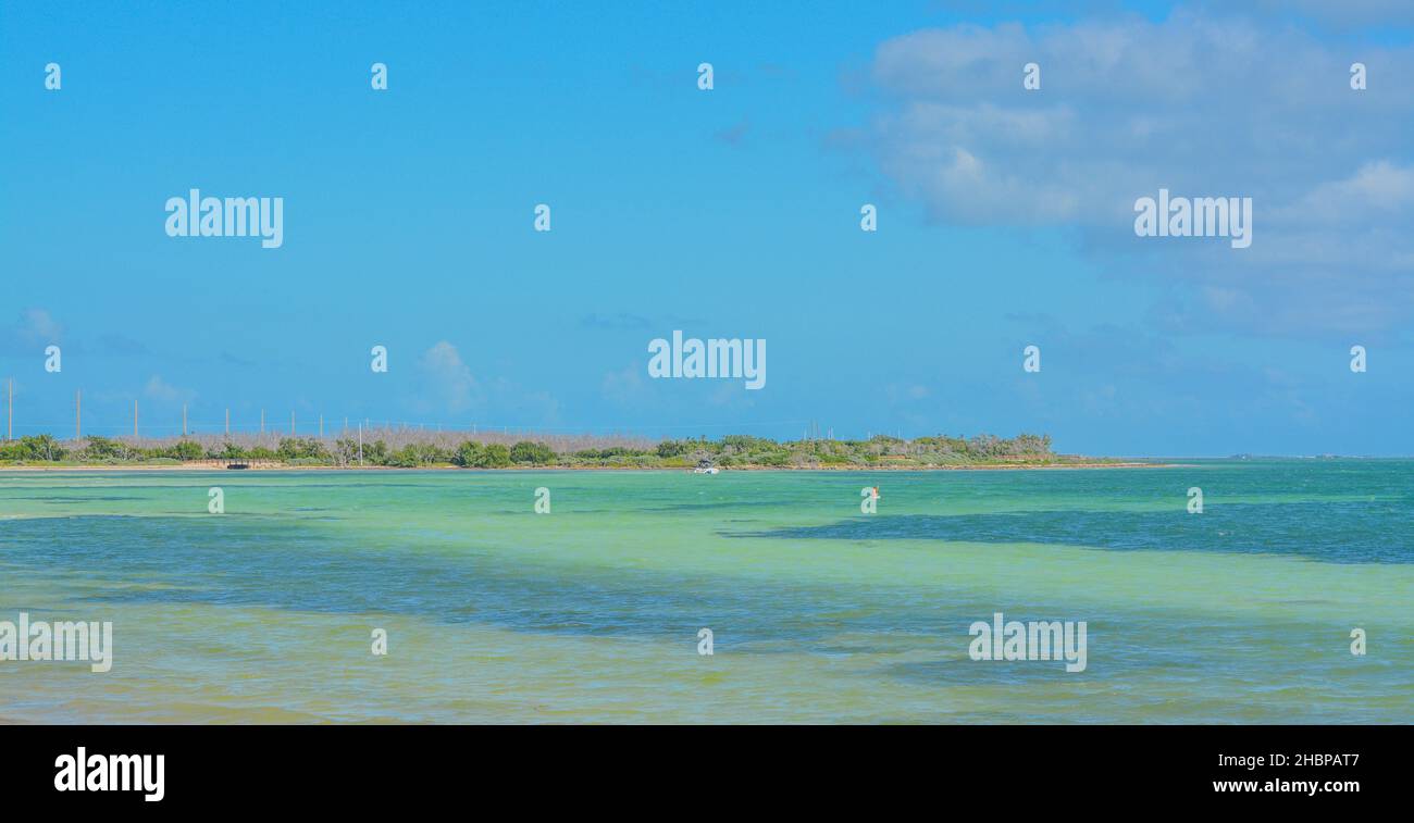 The beautiful water colors of the Florida Keys. This tropical island is ...