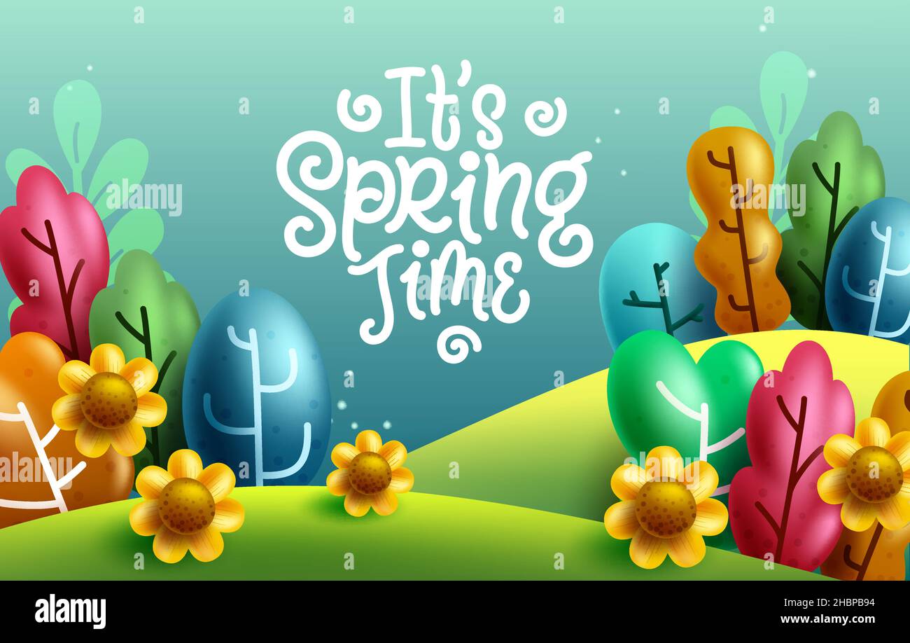 Blossom landscape shape Stock Vector Images - Alamy